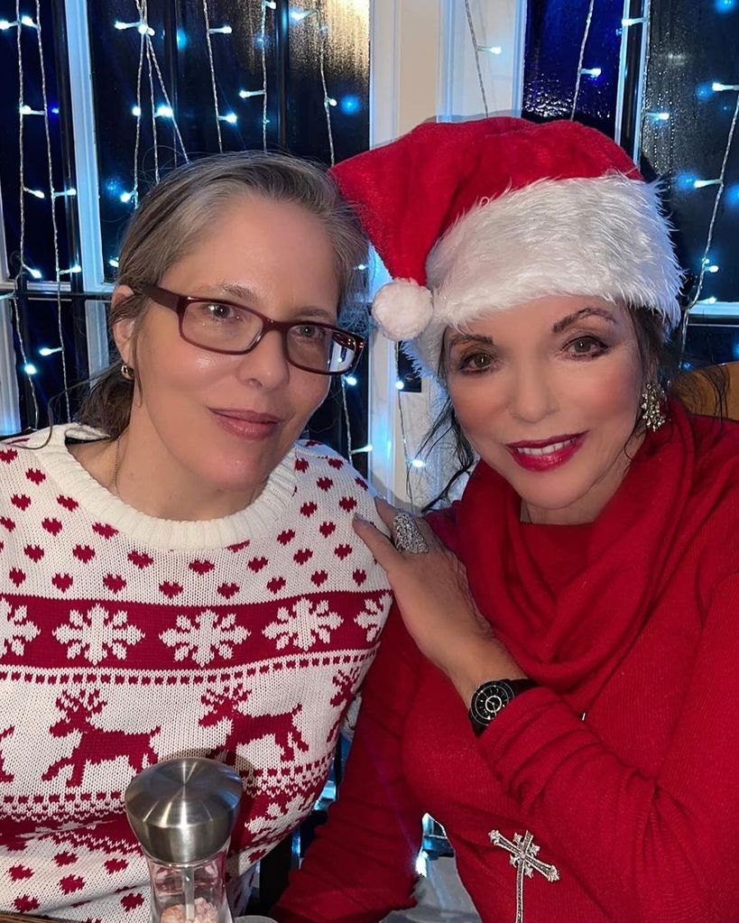 Joan Collins shares incredibly rare photo alongside daughter Katyana ...