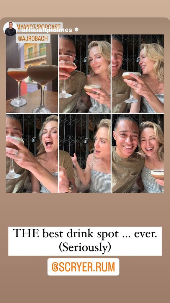 Amy Robach and T.J. Holmes cozy up to each other in photos from ...