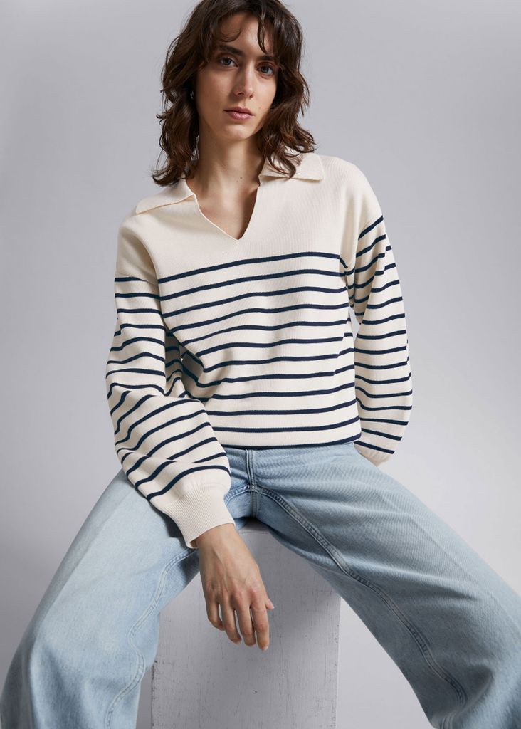 The collared striped sweater is trending right now - shop our ...