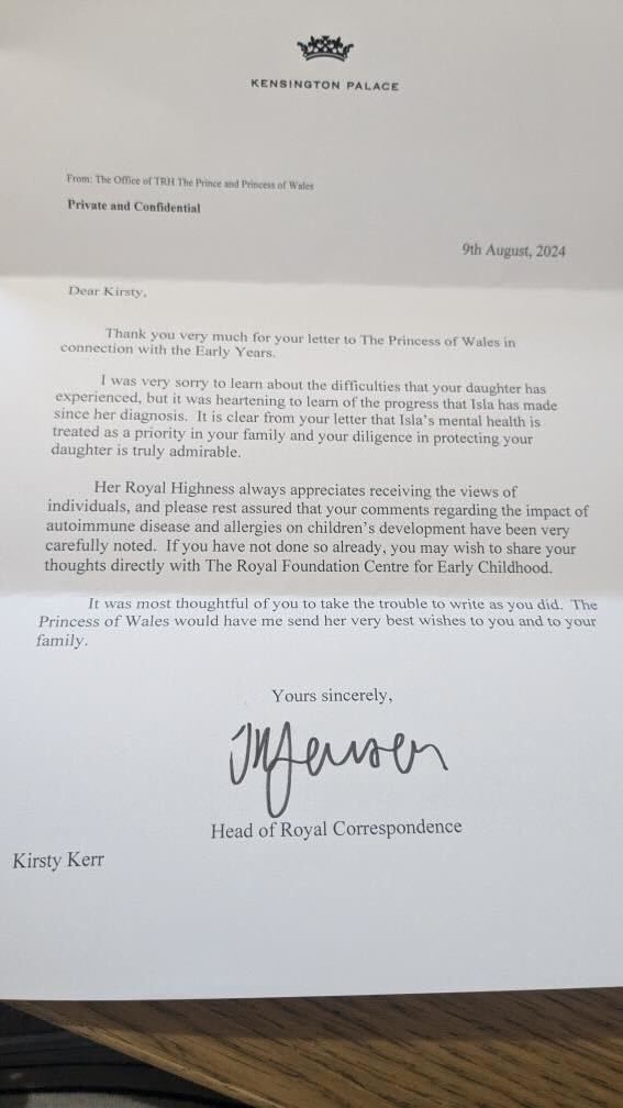 Kate Middleton issues heartfelt letter to fellow mum amid cancer ...