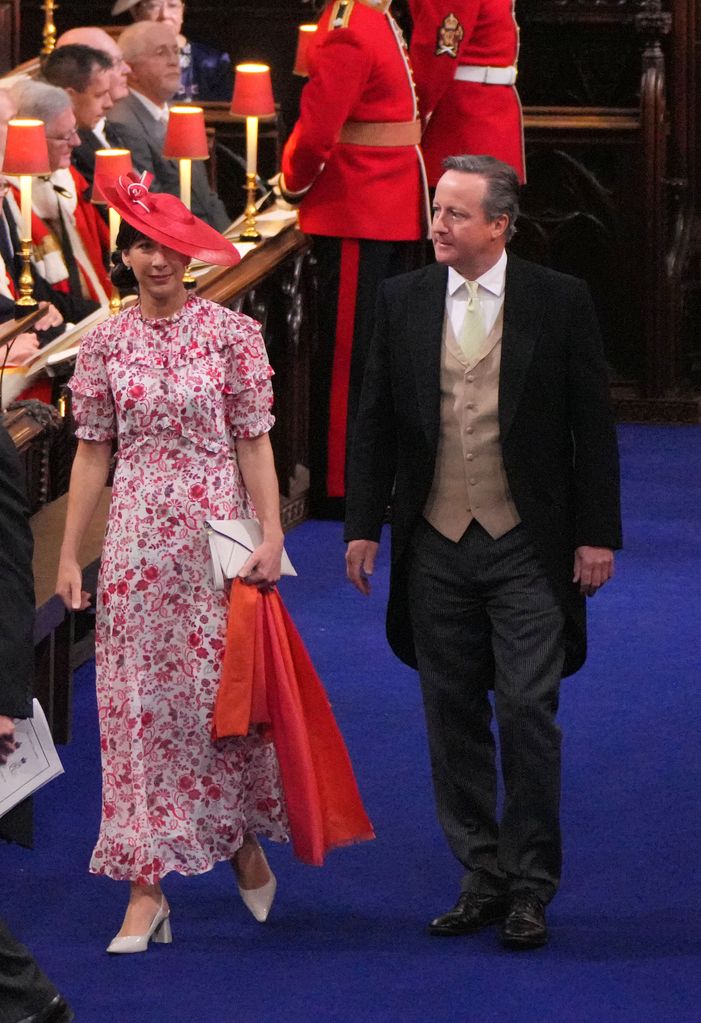 David Cameron's wife Samantha wears romantic ruffled dress to party ...
