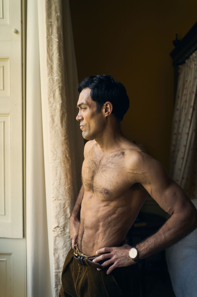 Hugh Bonneville quizzes Rivals star Alex Hassell on using prosthetic ...