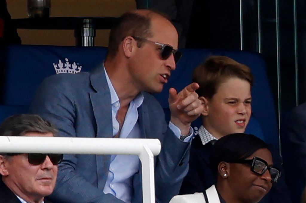 Prince William and Prince George enjoy father-son day of cricket at the ...