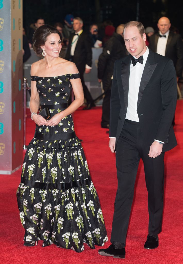 Kate Middleton's off-the-shoulder dress at the BAFTAs raised eyebrows ...