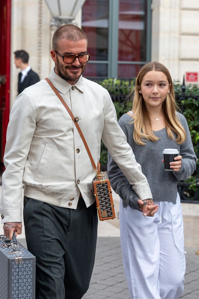 Harper Beckham is a mini style muse in £2.9k jewels with David Beckham ...
