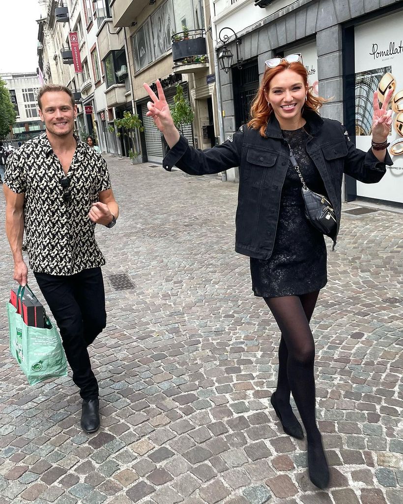 Sam Heughan And Eleanor Tomlinson Talk Filming Very Intimate Scenes For