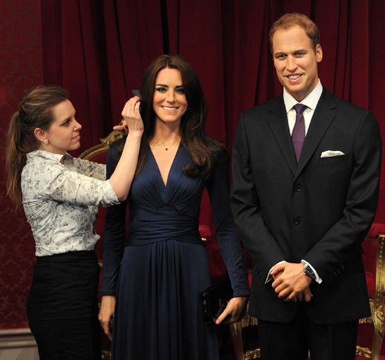 William and Kate's wax statues are unveiled in Madame Tussauds London ...