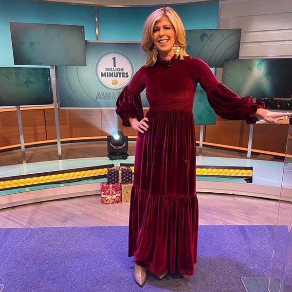 Kate Garraway STUNS in figure-hugging, red velvet dress alongside ...