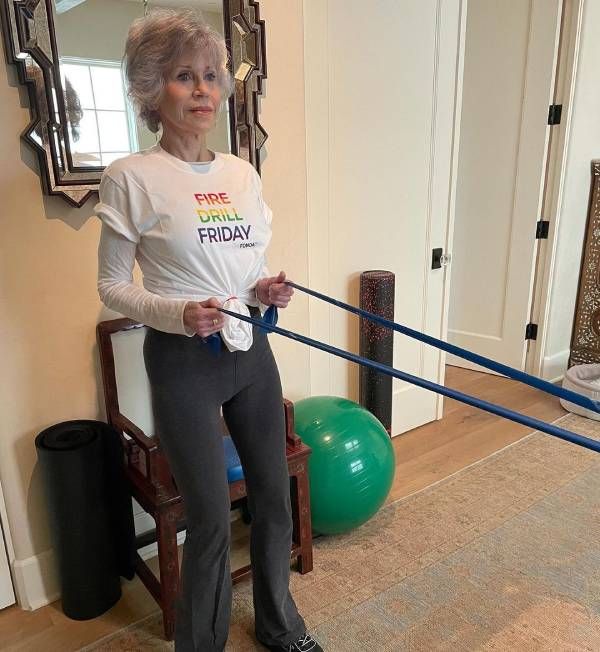 Jane Fonda's appearance stuns fans in new workout photos | HELLO!