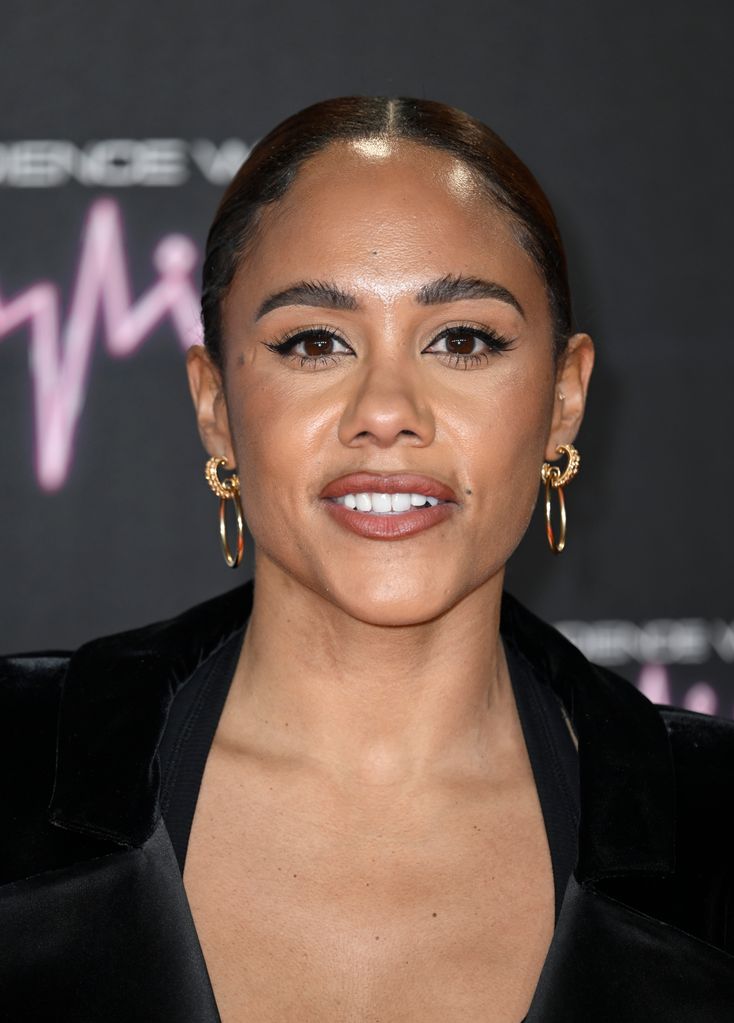 Alex Scott is so chic in sumptuous velvet power suit | HELLO!