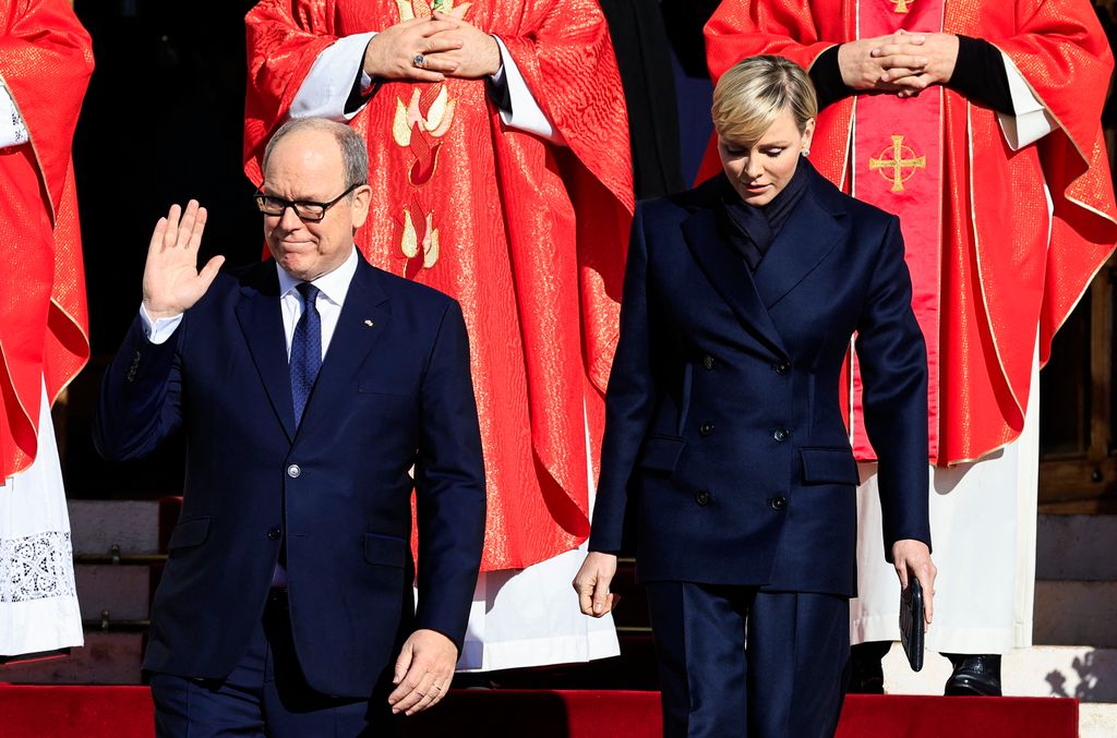 Princess Charlene rocks skinny jeans as tender moment with daughter ...