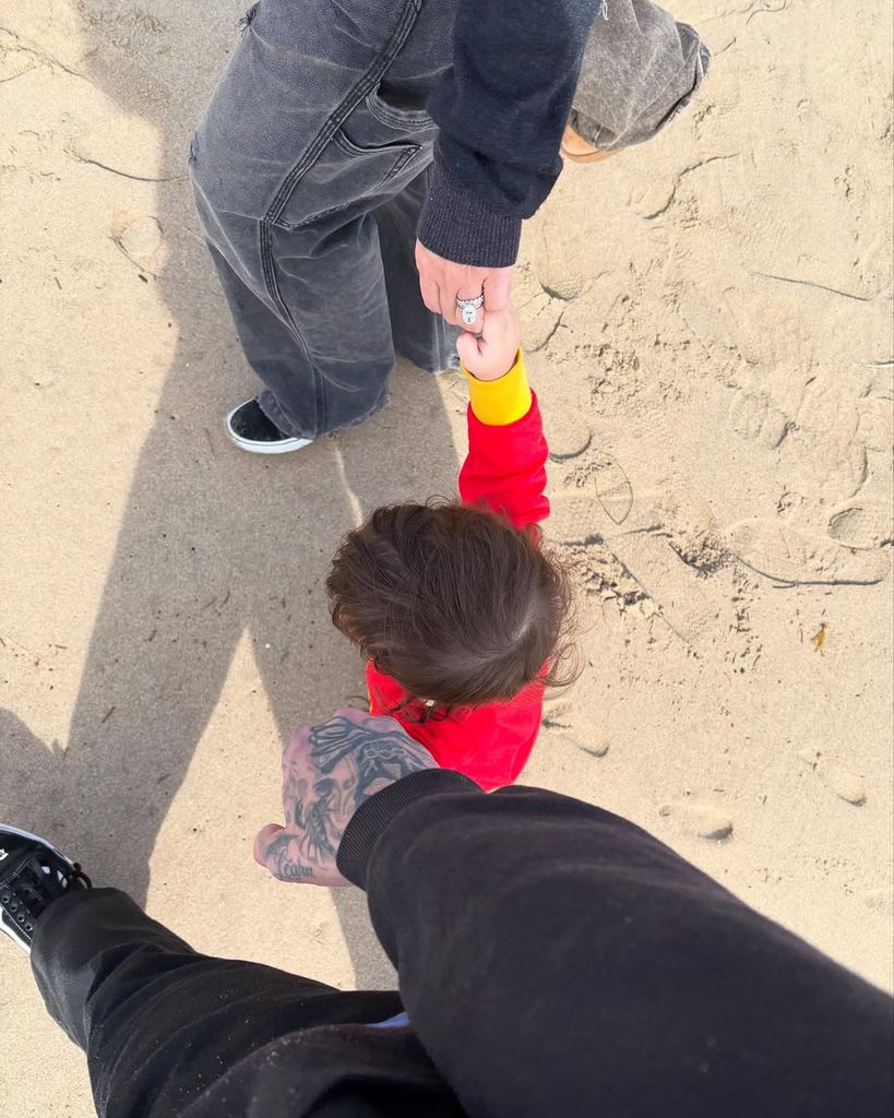 Kourtney Kardashian's baby Rocky looks so grown up in photo from beach ...