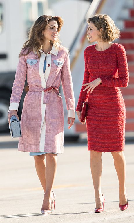 Queen Letizia of Spain and Queen Rania of Jordan: Style summit in ...