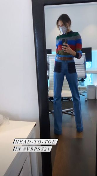 Victoria Beckham's colour-clashing London Fashion Week outfit will ...