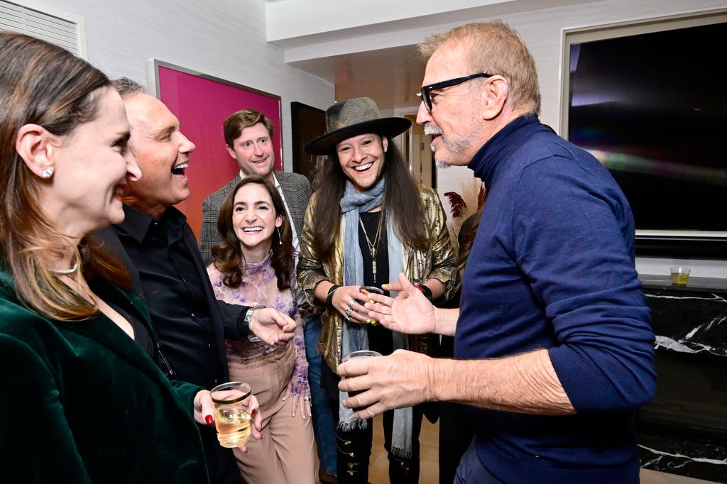 Kevin Costner makes dapper appearance alongside athlete Rainy Castaneda ...