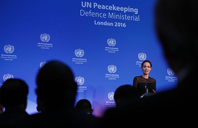 Angelina Jolie makes surprise appearance at UN peacekeeping summit | HELLO!