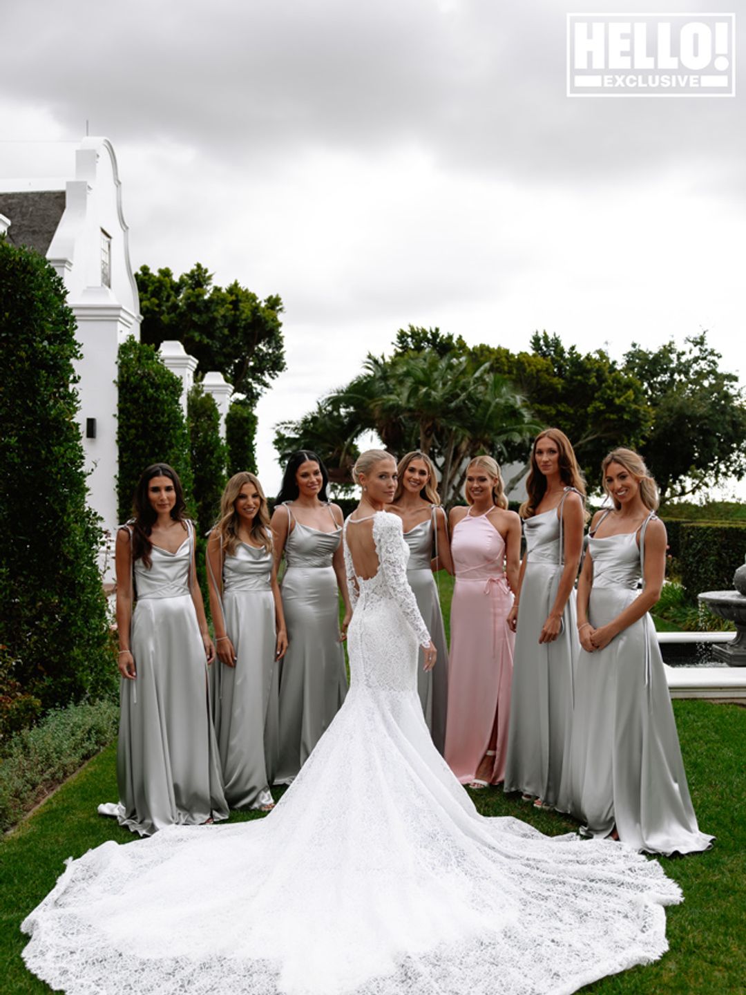 Lady Amelia Spencer glows in two bridal gowns for sunset wedding ...