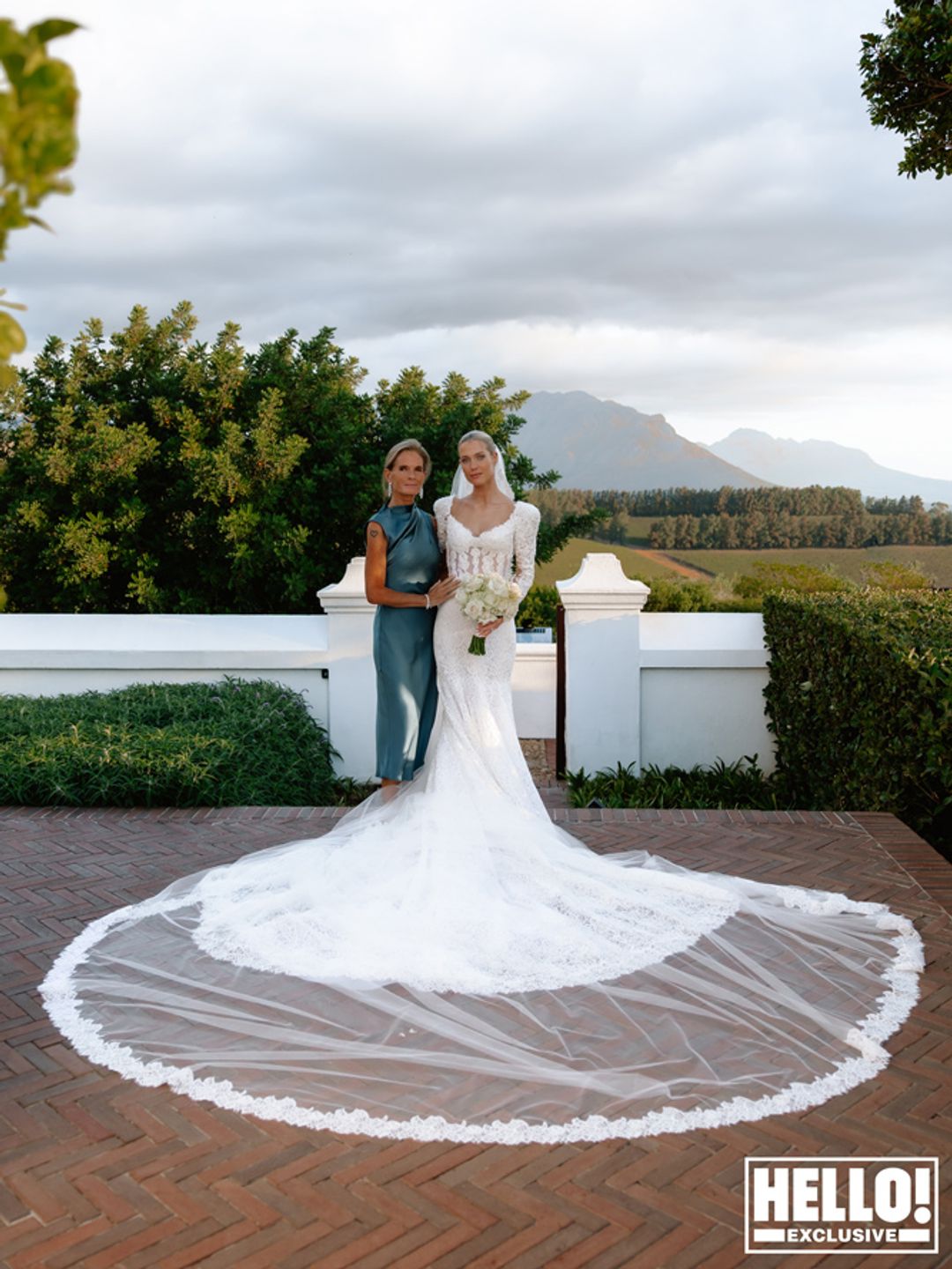 Lady Amelia Spencer Glows In Two Bridal Gowns For Sunset Wedding