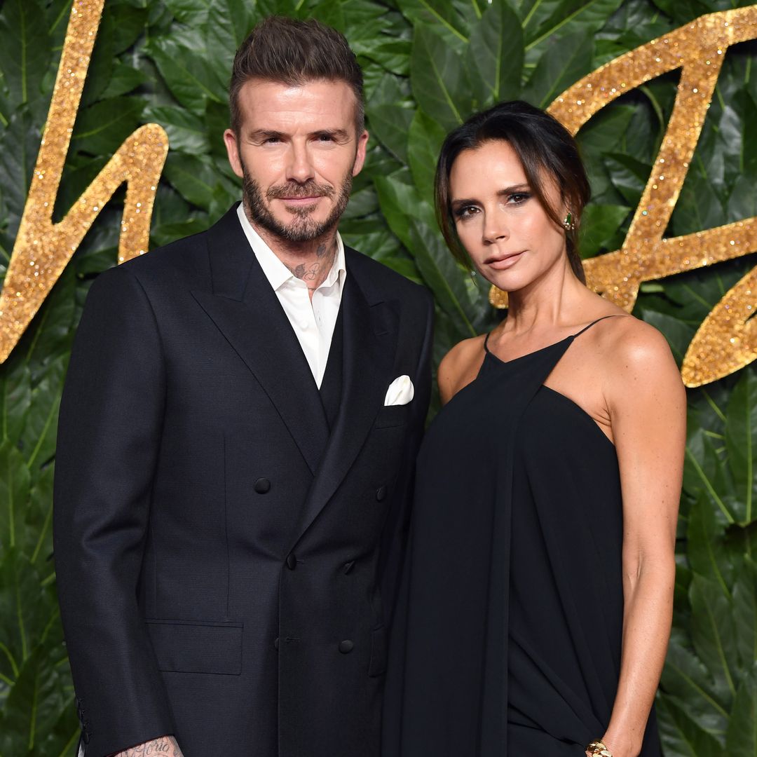 Victoria and David Beckham share rare passionate kiss as they ring in ...