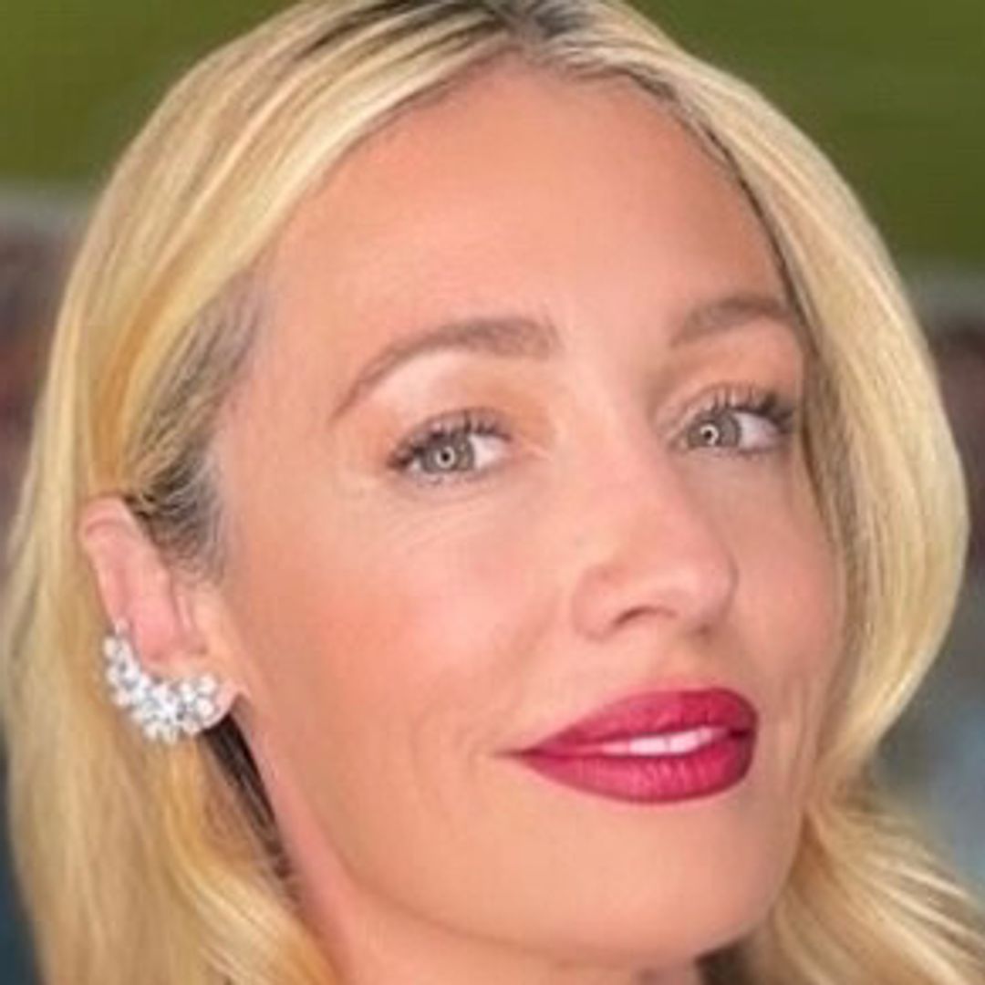 Cat Deeley, 49, looks like a supermodel in tiny statement sequin mini ...