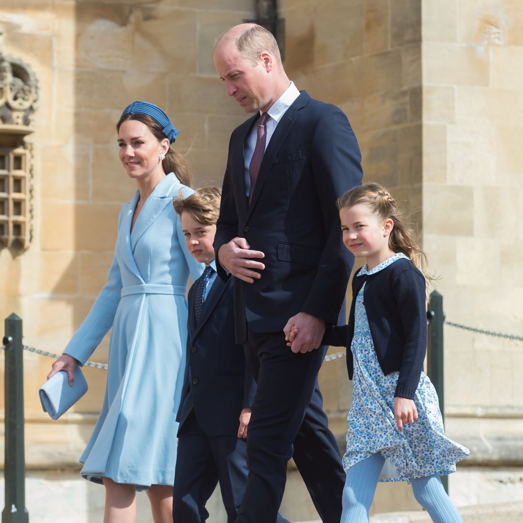 Kate Middleton and children George, Charlotte and Louis PICTURED trick ...