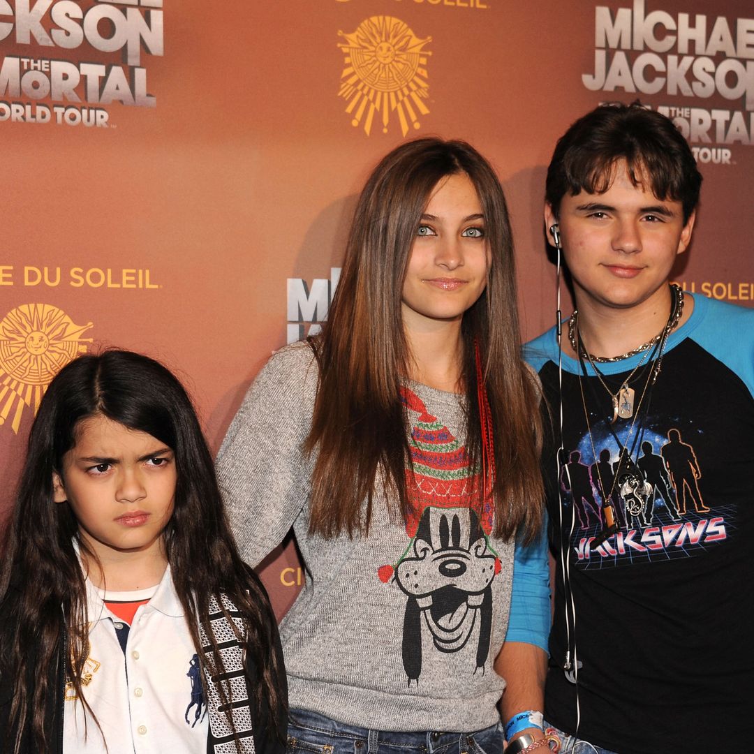 Michael Jackson's sons Prince and Blanket pose for ultra-rare family ...