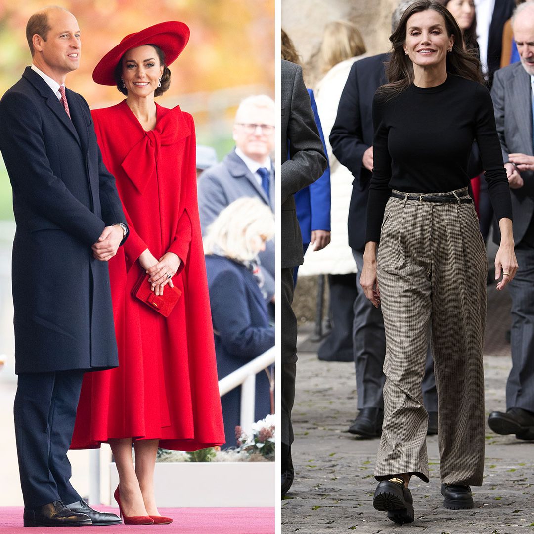Royal fashion: Queen Letizia of Spain wows in sparkling gown during ...