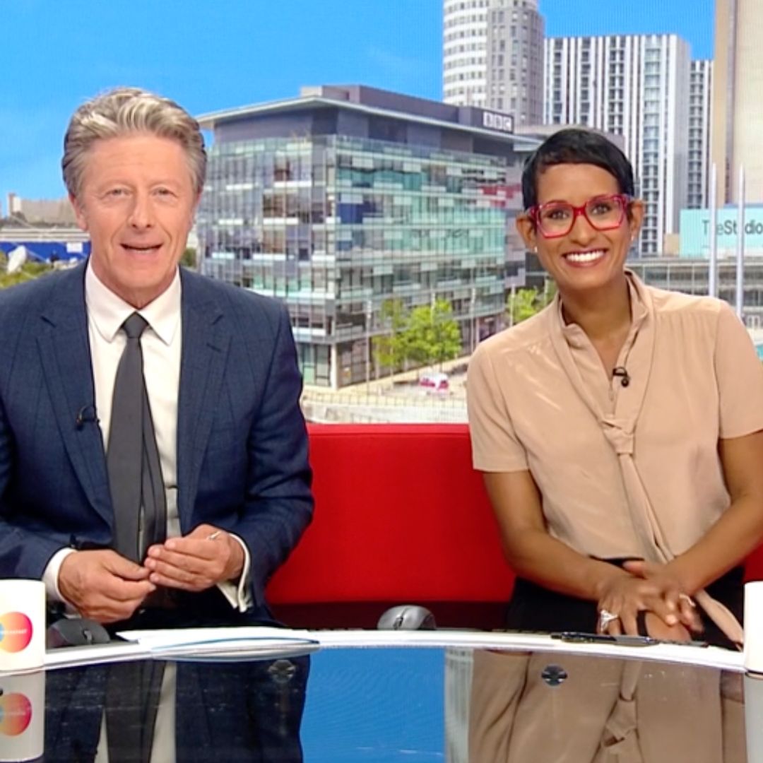 BBC Breakfast's Naga Munchetty 'lost for words' as co-star goes topless | HELLO!