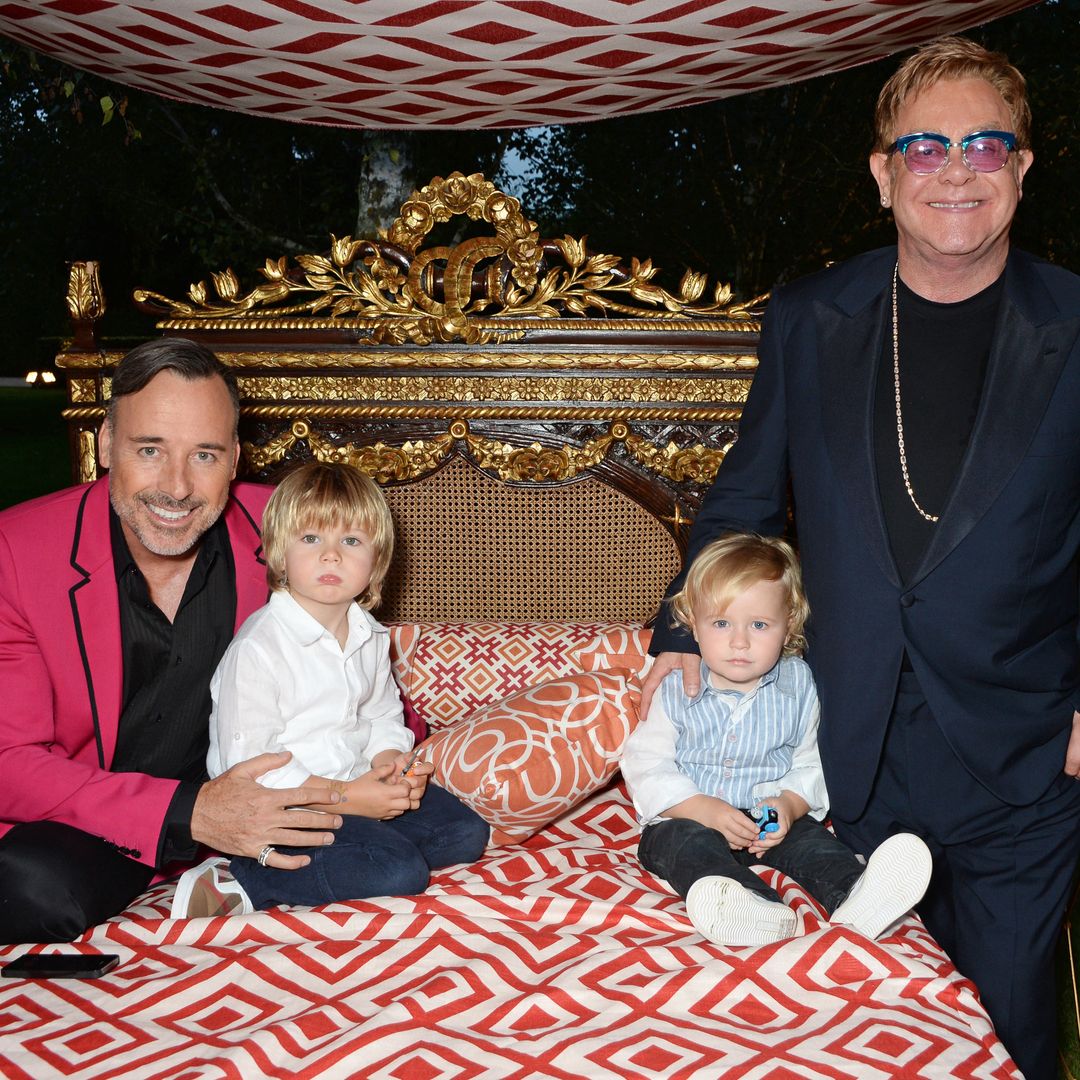 Elton John's sons look so grown up in new photo with David Furnish ...