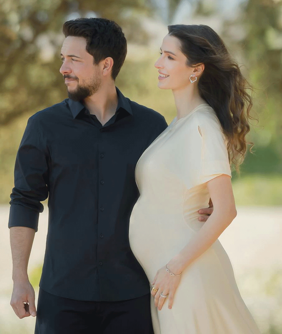 Princess Rajwa and Crown Prince Hussein appear in never-before-seen ...