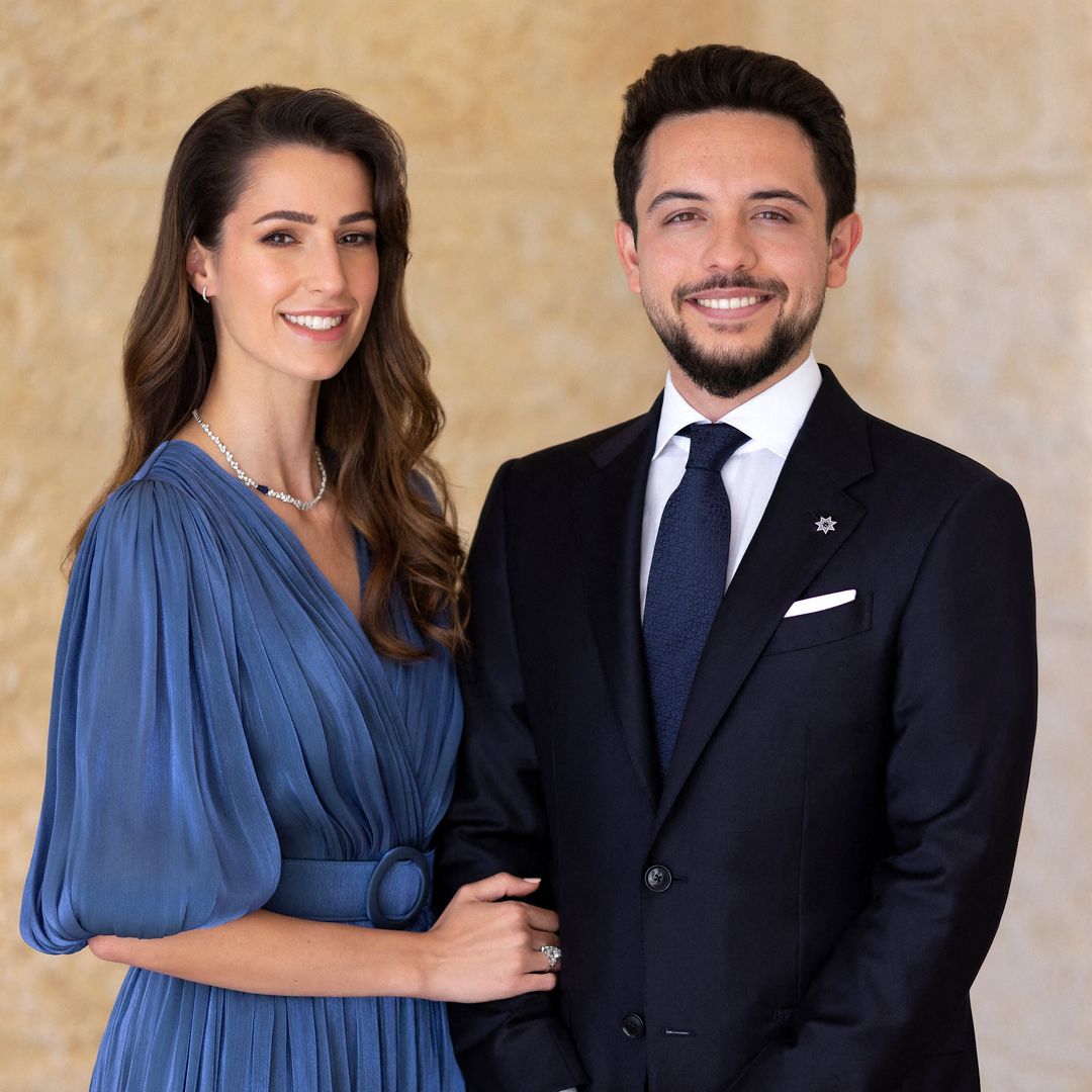 Princess Rajwa is a golden goddess in silhouette-skimming wedding guest ...