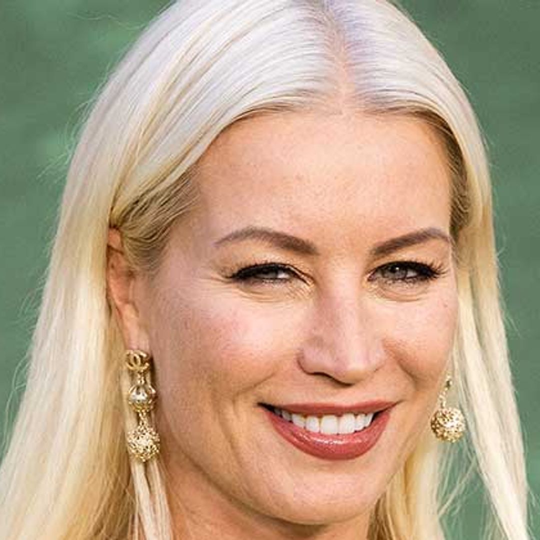 DJ star Denise Van Outen sizzles in tiny blue slip dress for fun night ...