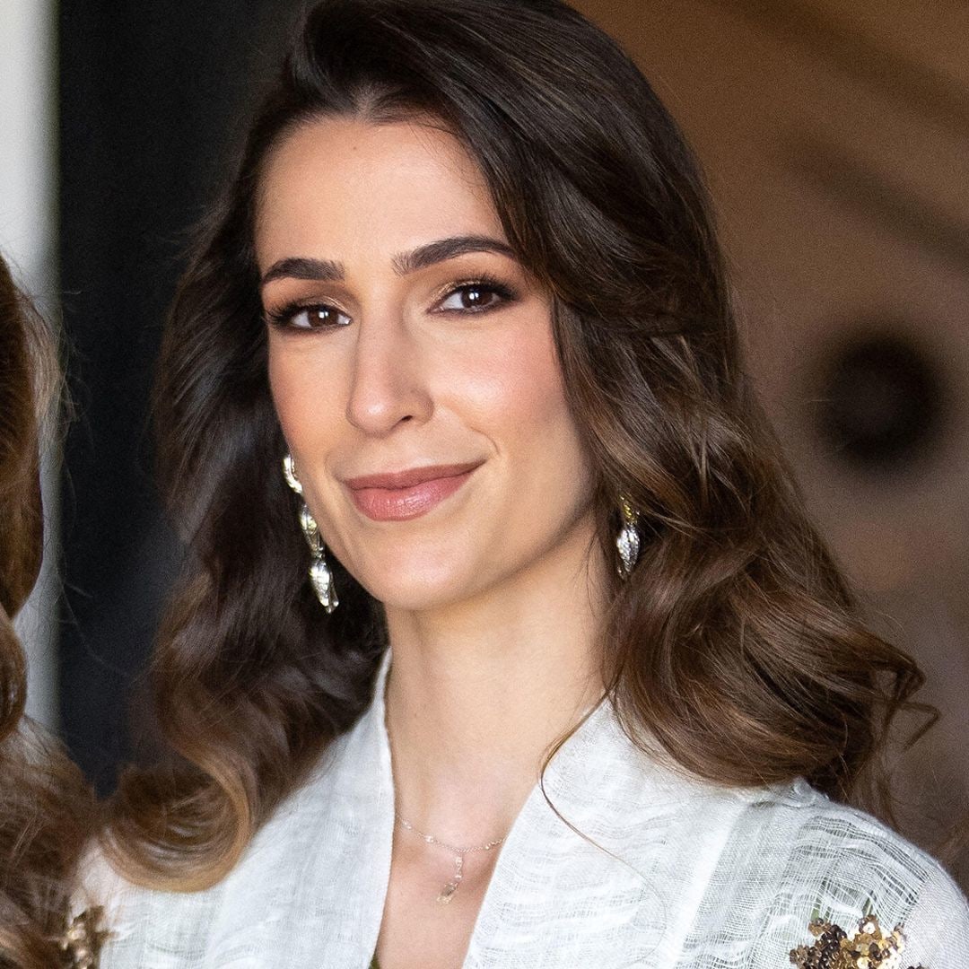 Princess Rajwa makes first post-baby appearance since birth of Princess ...