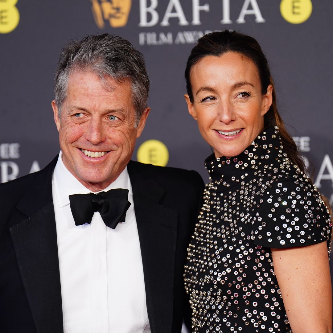 Hugh Grant makes rare appearance with on/off girlfriend Anna Eberstein ...