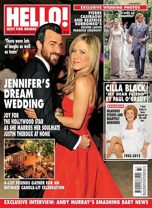 Jennifer Aniston and Justin Theroux's first dance and wedding details ...