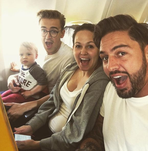 Giovanna Fletcher and family head to wedding in Sardinia | HELLO!