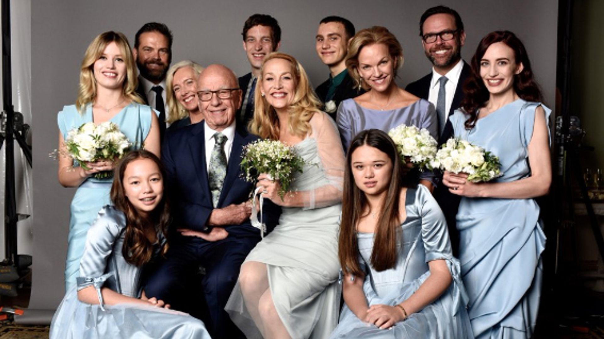 Jerry Hall shares photos of her 'beautiful' family wedding day | HELLO!