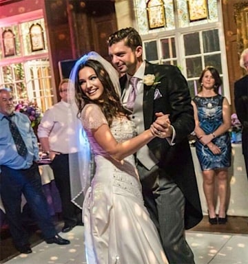 Kelly Brook makes a beautiful bride in surprise wedding dress photos ...