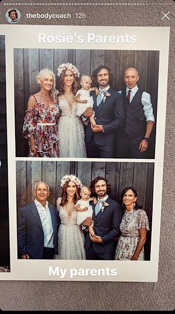 Joe Wicks shares rare photo of parents on his wedding day | HELLO!