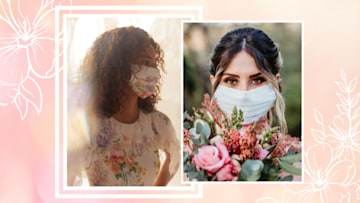 Wedding face masks and coverings for brides, grooms and guests | HELLO!