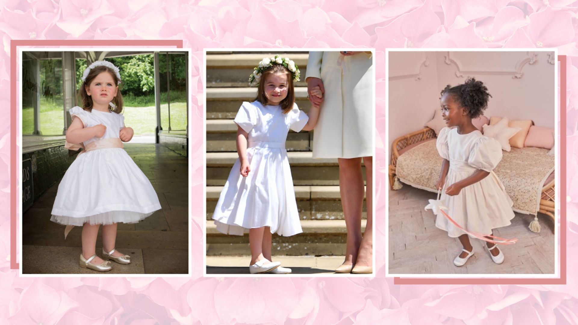 Flower girl dresses just like Princess Charlotte's | HELLO!