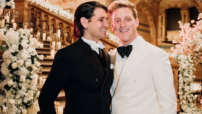 Ollie Locke and husband Gareth Locke share spectacular wedding photos ...