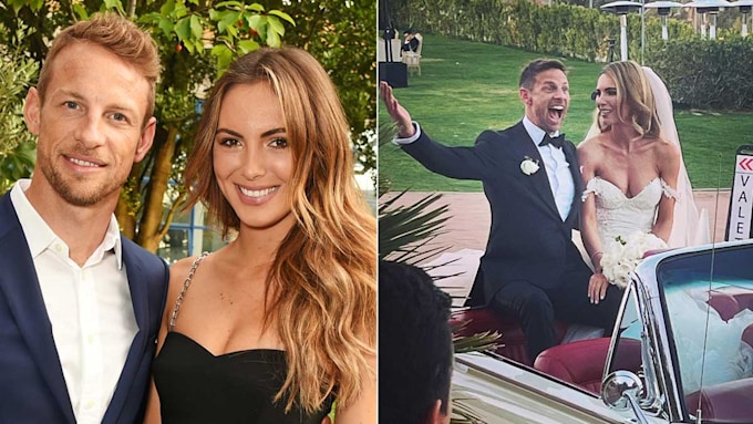 Formula 1's Jenson Button finally marries Brittny Ward after postponing ...