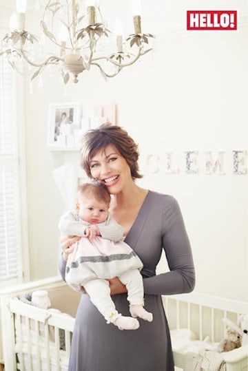 Kate Silverton introduces her miracle daughter Clemency | HELLO!