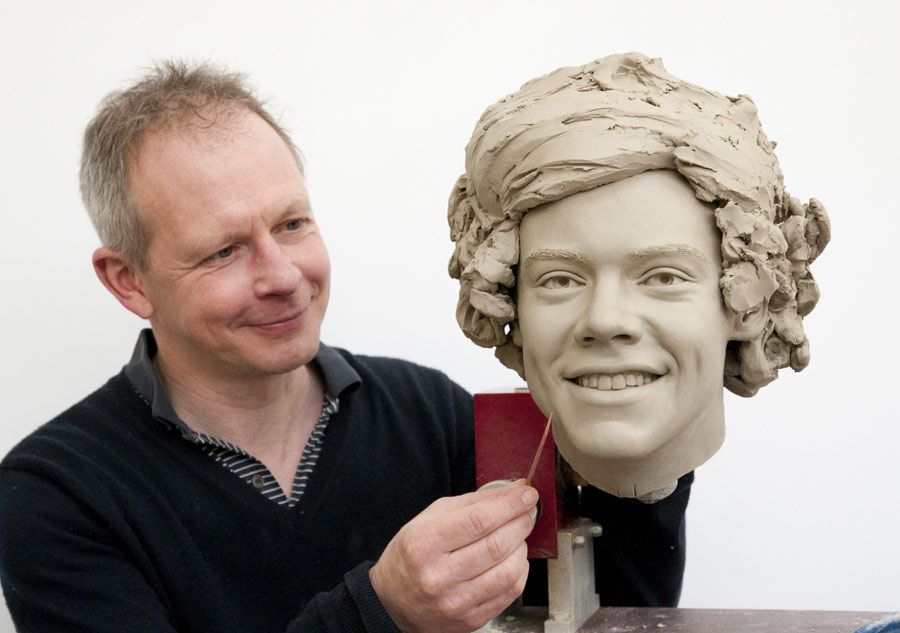One Direction clay wax figures unveiled at Madame Tussauds. | HELLO!