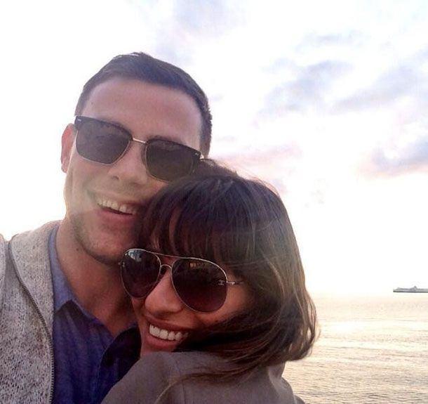 Lea Michele thanks fans for support and posts photo of her and Cory ...