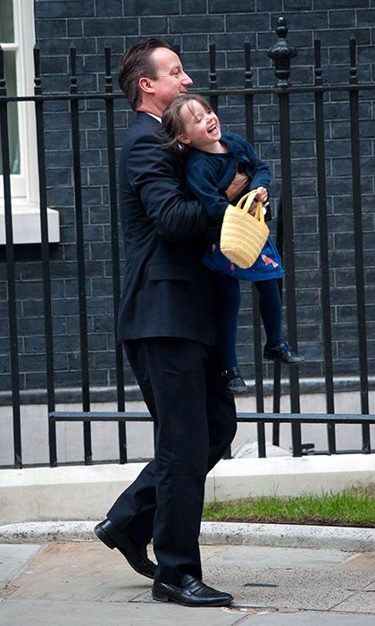 David Cameron bonds with daughter Florence on school run | HELLO!