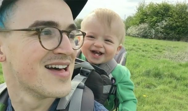 Tom Fletcher shares adorable video of son Buzz and a dandelion | HELLO!