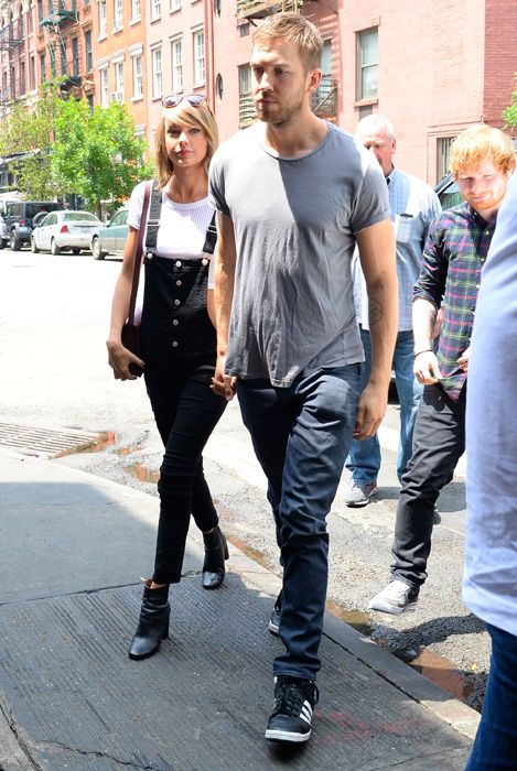 Taylor Swift and Calvin Harris share silly inflatable swan snap | HELLO!