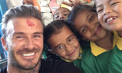 David Beckham "extremely honoured" to receive UNICEF Humanitarian ...